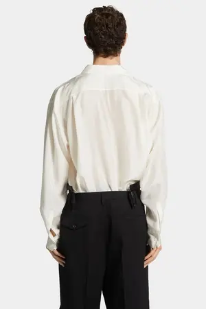 Dsquared2 Magliano X Silk Tux Notch Shirt
