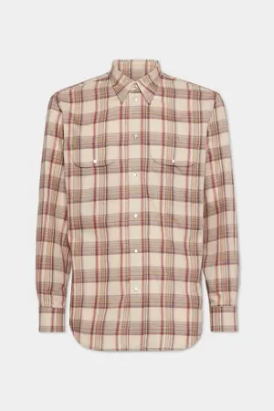 Dsquared2 Dean Vintage Checked Shirt With Lamé Yarn - Fantasy