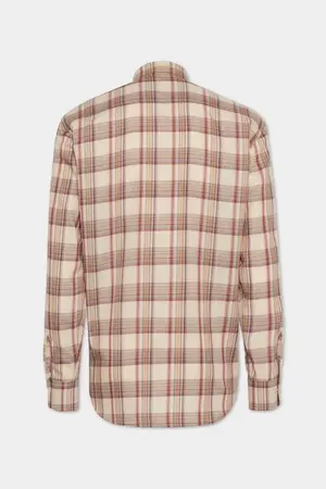 Dsquared2 Dean Vintage Checked Shirt With Lamé Yarn