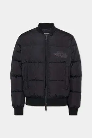 Dsquared2 Maxi-quilted Bomber Jacket - Black