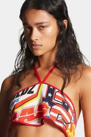 Dsquared2 Printed Bandeau Top