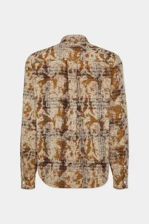 Dsquared2 Bleached Sparkly Checked Shirt