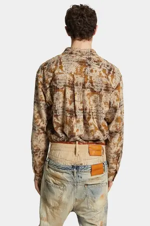 Dsquared2 Bleached Sparkly Checked Shirt