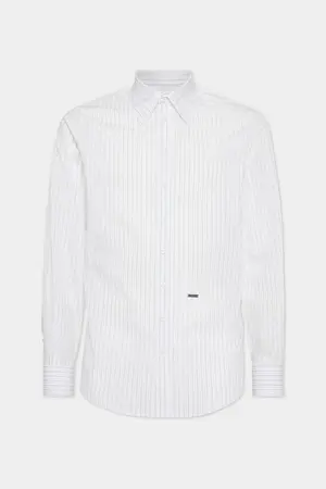 Dsquared2 Easy Slim Ibra Striped Shirt - Blue