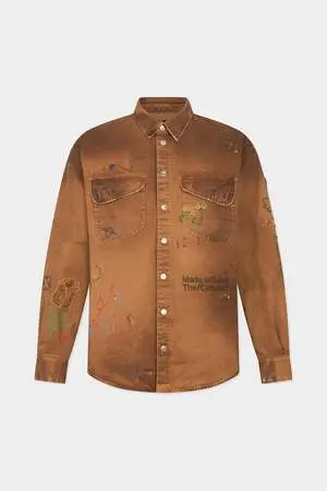 Dsquared2 Embroidered Logo Shirt - Beige
