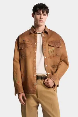 Dsquared2 Embroidered Logo Shirt