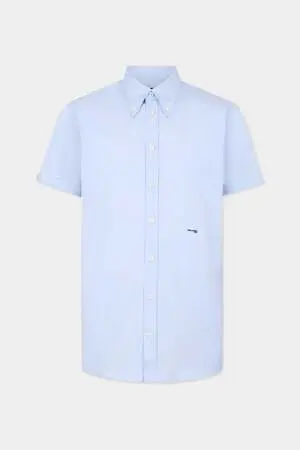 Dsquared2 Short Sleeve Slim Fit Shirt - Blue