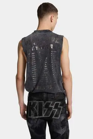 Dsquared2 Kiss X Cigarette Fit Sleeveless T-shirt