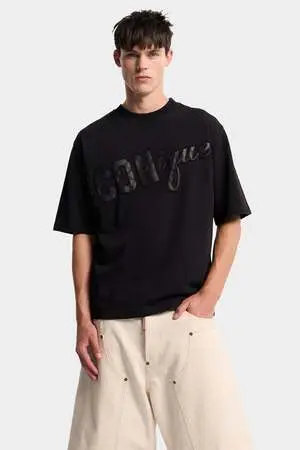 Dsquared2 Iconique Relaxed Fit Cotton T-shirt With Logo