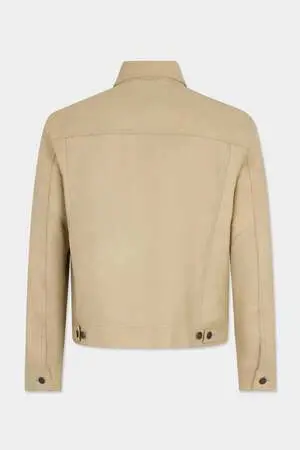 Dsquared2 Leather Jean Jacket