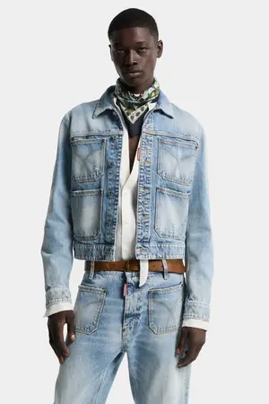 Dsquared2 Light Wash Denim Jacket