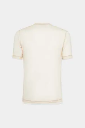 Dsquared2 Double Club" Sheer Crewneck T-shirt - Black
