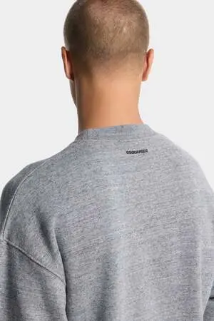 Dsquared2 Iconique Relaxed Fit Crewneck Sweatshirt
