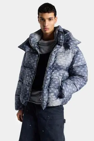 Dsquared2 Monogram Quilted Down Jacket - Black