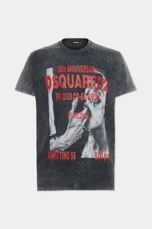 Dsquared2 Rock Cigarette Fit T-shirt With Eyelet Detailing