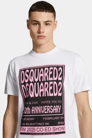 Dsquared2 30th Anniversary" Cotton T-shirt - White