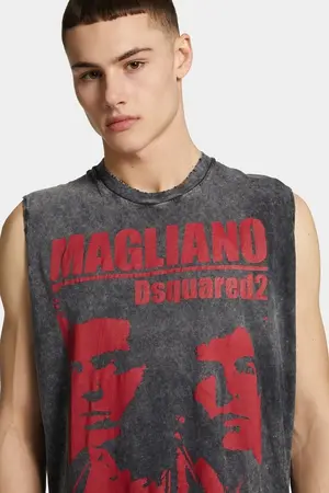 Dsquared2 Magliano X Sleeveless Printed T-shirt