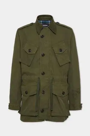 Dsquared2 Hunter Cotton Field Jacket - Brown