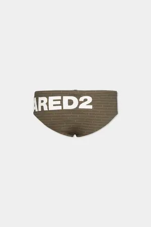 Dsquared2 Logo Swim Briefs - Red