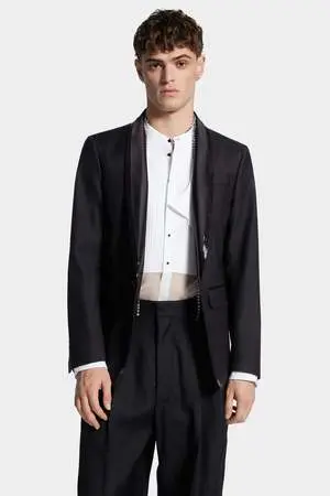 Dsquared2 Embroidered Shawl Collar London Blazer