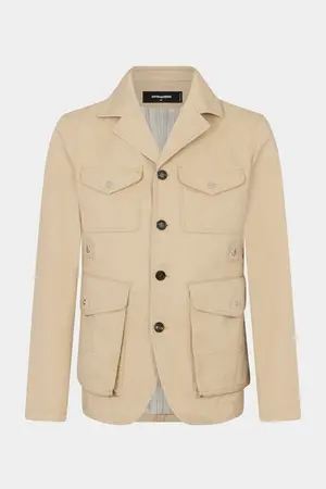 Dsquared2 Military Chic Utility Cotton Jacket