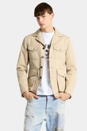 Dsquared2 Military Chic Utility Cotton Jacket