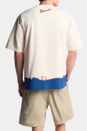 Dsquared2 Aloha Souvenir Loose Fit T-shirt