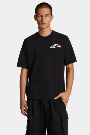 Dsquared2 Icon New Generation Loose Fit Pocket T-shirt - Black