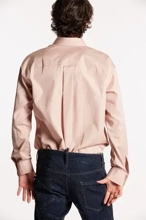 Dsquared2 Drop Shoulder Shirt With Logo Detail - Pink