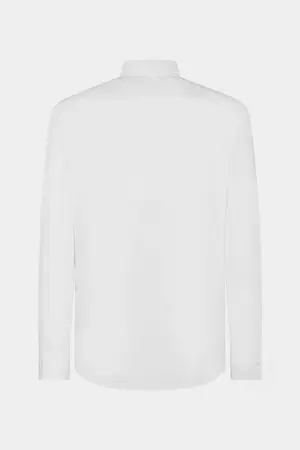 Dsquared2 Slim Fit Tuxedo Shirt - White