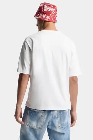 Dsquared2 Loose Fit T-shirt With Graphic Print - White