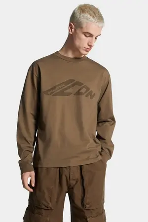 Dsquared2 Icon New Generation Loose Fit Long Sleeve Tee