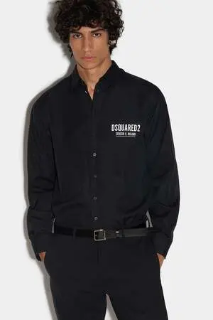 Dsquared2 Ceresio 9 Dropped Shoulder Shirt - Black