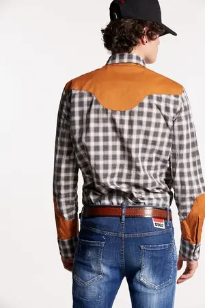 Dsquared2 Checked Cotton Western Shirt