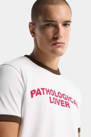 Dsquared2 Pathological Lover" Graphic T-shirt - Black