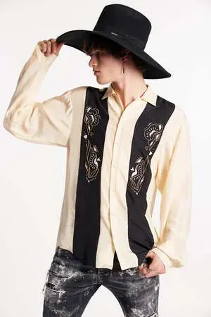 Dsquared2 Bowling Shirt With Embroidered Detail