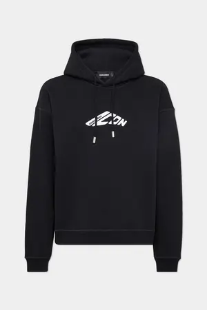 Dsquared2 Icon New Generation Relax Fit Hoodie - Black
