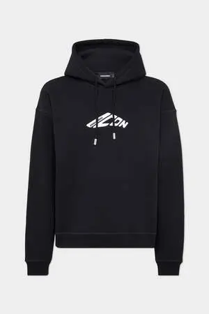 Dsquared2 Icon Relaxed Fit Hoodie - Black