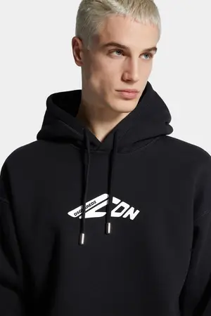 Dsquared2 Icon Relaxed Fit Hoodie - Black