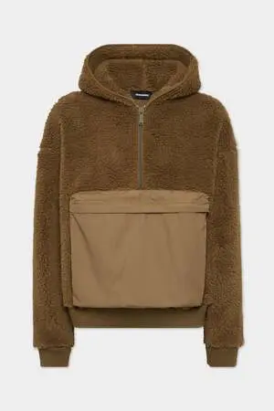 Dsquared2 Icon New Generation Teddy Loose Hoodie - Brown