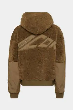 Dsquared2 Icon New Generation Teddy Loose Hoodie - Brown