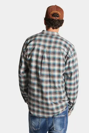 Dsquared2 Layered Sleeves Checked Shirt