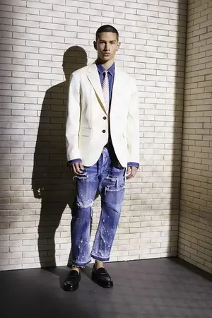 Dsquared2 Relaxed Fit Embroidered Denim Shirt