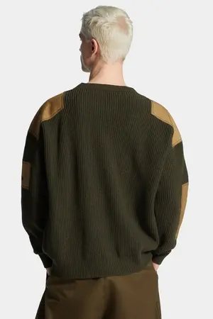 Dsquared2 Icon New Generation Denim Patch Jumper - Yellow