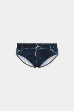 Dsquared2 Five Pockets Swim Brief - Blue