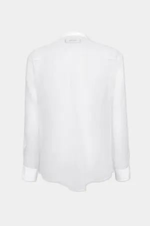 Dsquared2 Sheer Silk Organza Shirt With Dropped Shoulder Bow Detail