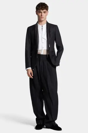 Dsquared2 Sheer Silk Organza Shirt With Dropped Shoulder Bow Detail