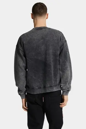 Dsquared2 Magliano X Relaxed Fit Printed Sweatshirt
