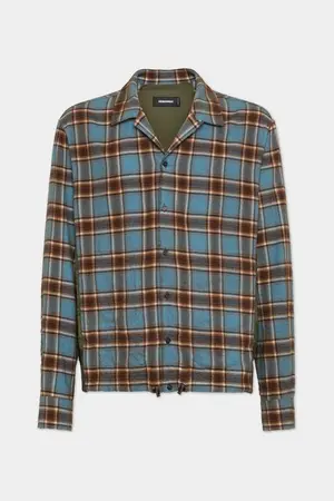 Dsquared2 Checked Drawstring Hybrid Shirt - Fantasy