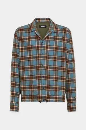 Dsquared2 Checked Drawstring Hybrid Shirt